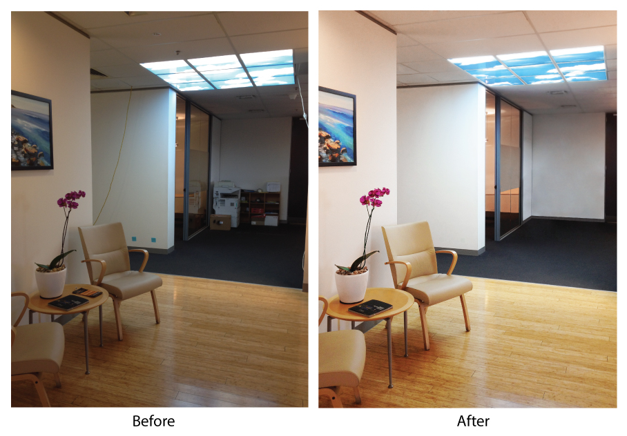 Aurora Vista Installation Image – Before and After Photoshopping ...