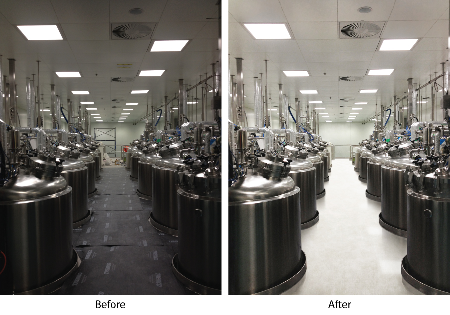 Laboratory before and after Photoshopping – Jessica Demmer-Knight
